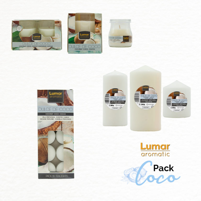 Surtido Lumar Aromatic Coco | La Boutique de las Velas